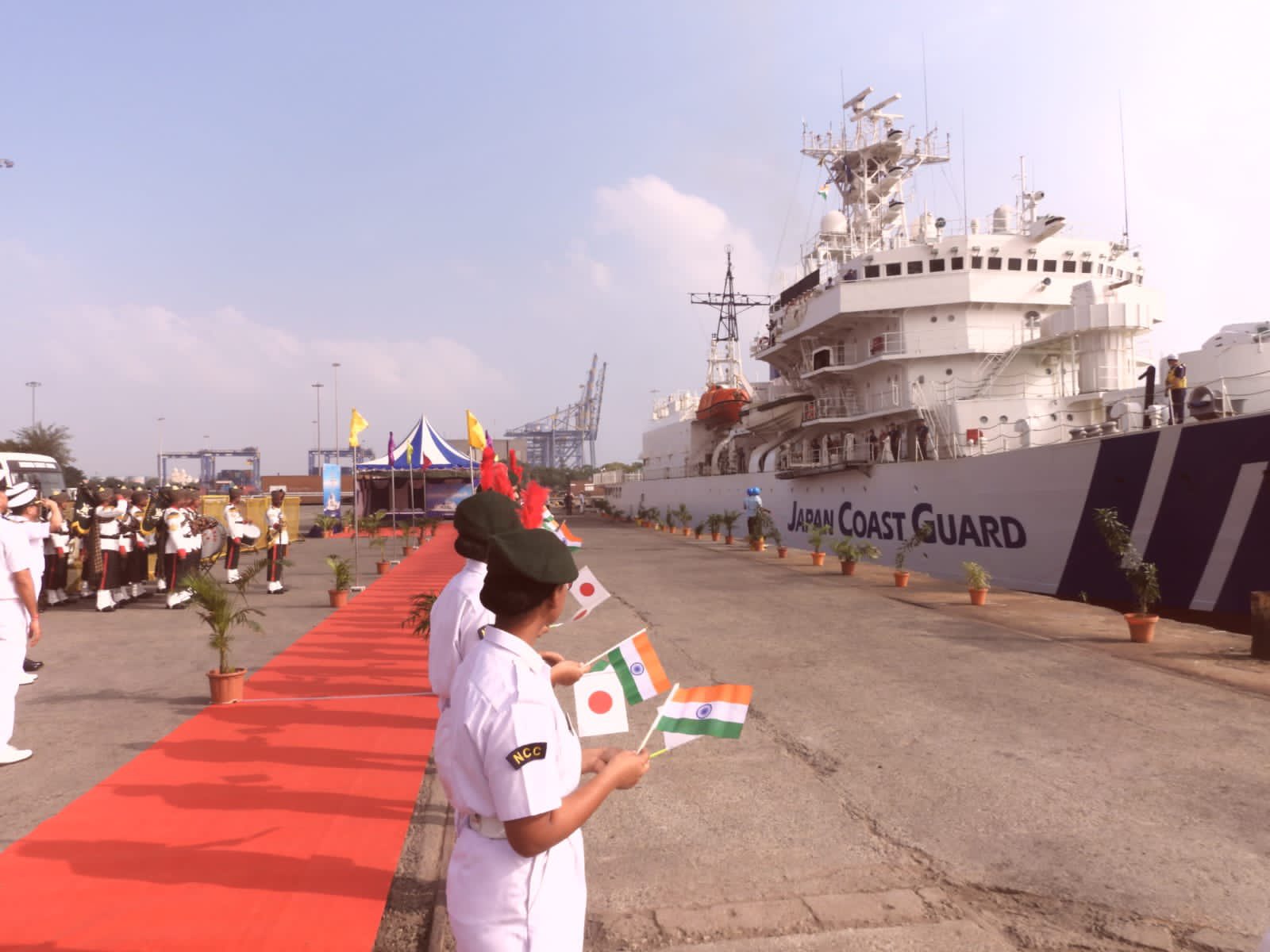 Japan's ship Yashima arrives in Chennai for joint exercise with Indian ...
