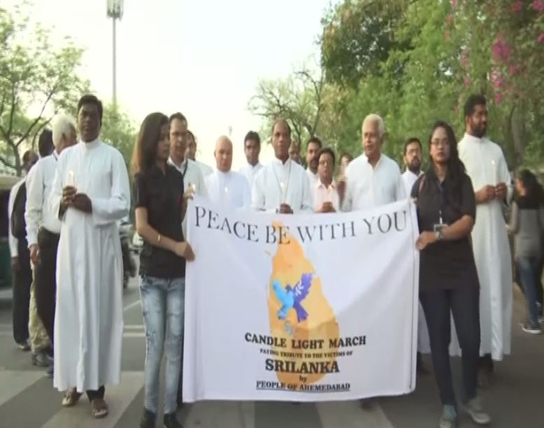 Sri Lanka blasts: Candle light march in Ahmedabad to pay tribute to victims