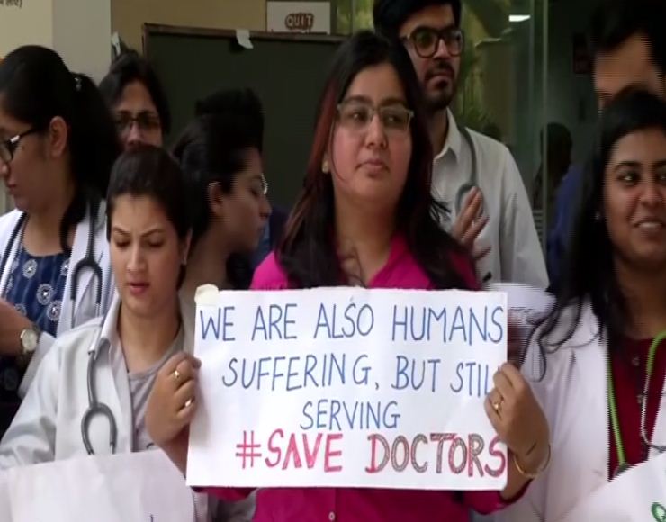 Nationwide 'symbolic strike' by doctors demanding adequate security