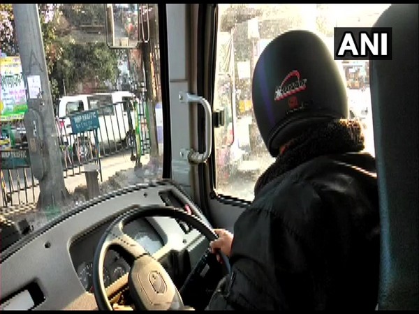 State transport bus driver took to wheels wearing helmet in Siliguri