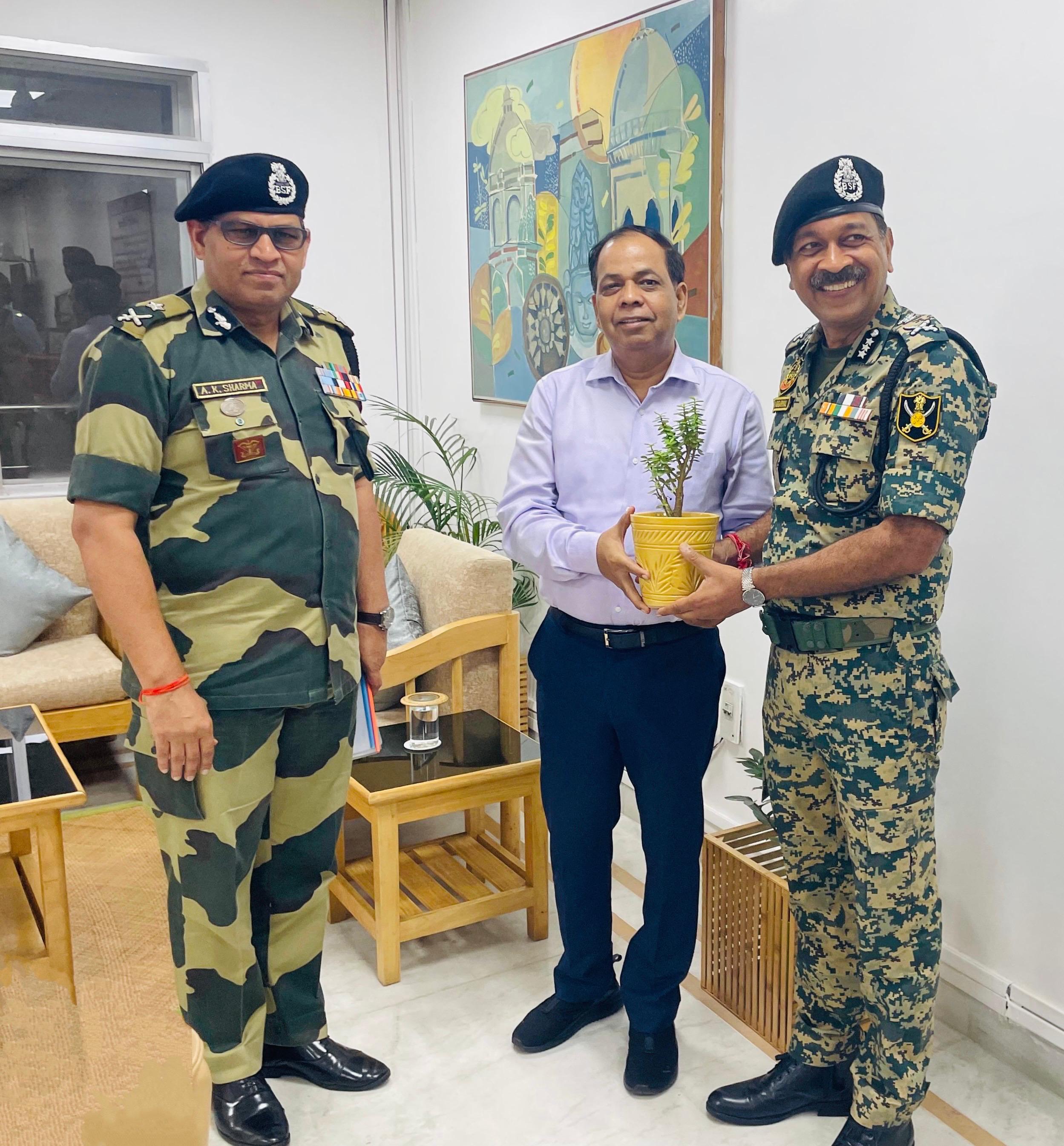ADG BSF Eastern Command visits border area in Tripura