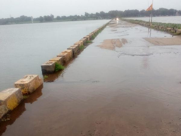 Madhya Pradesh: Rajghat Bridge submerges due to heavy rains in Barwani