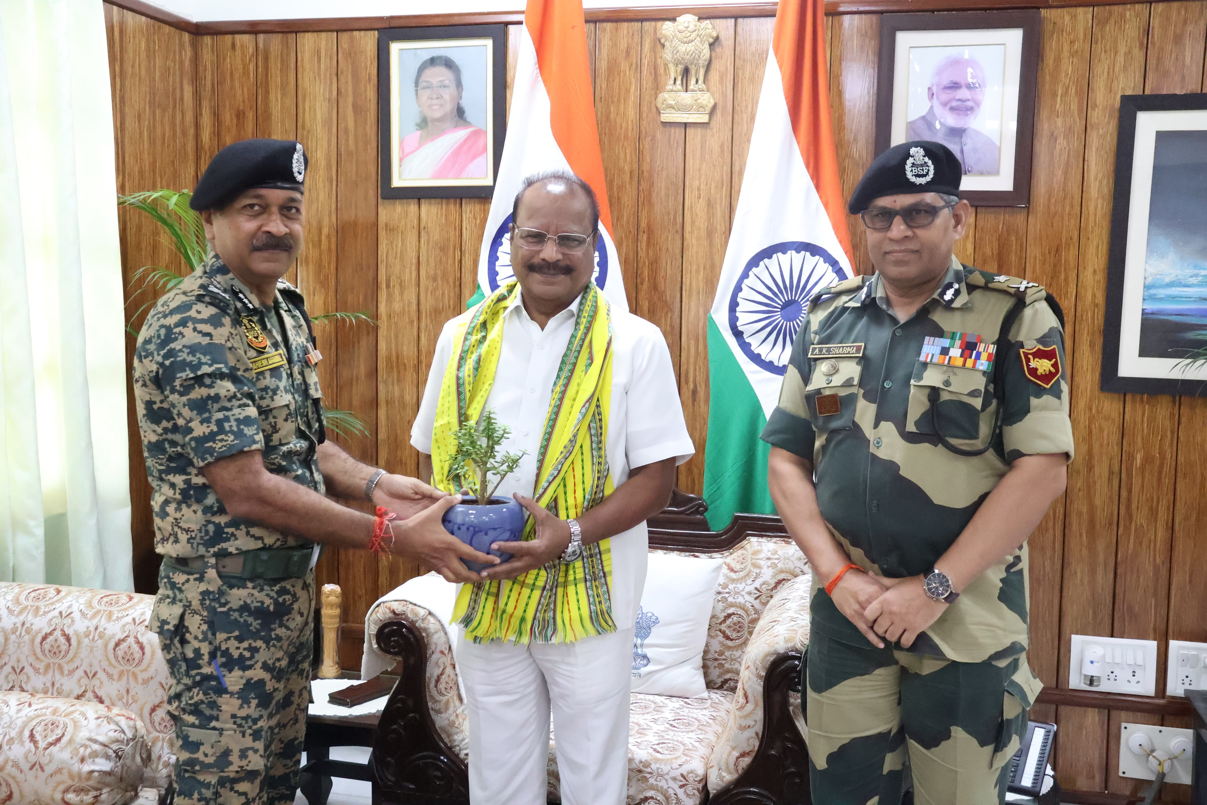 ADG BSF Eastern Command visits border area in Tripura